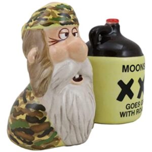 "Home Décor Accents" Moonshine Goes Great with Road Kill Redneck Hunter and Jug Salt Pepper Shakers - Home Accents 33-kl1-9896