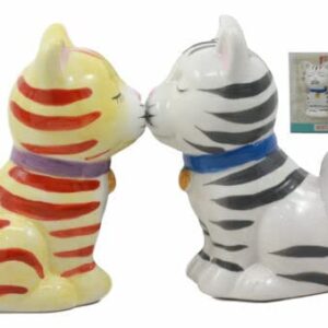 "Home Décor Accents" Kissing Orange And Gray Striped Tabby Cats Salt And Pepper Shakers Set - Home Accents 33-kl1-500