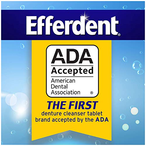 Efferdent Denture Cleanser Tablets, Complete Clean, Cleanser for Retainer and Dental Appliances, 44 Count, (Pack of 12)