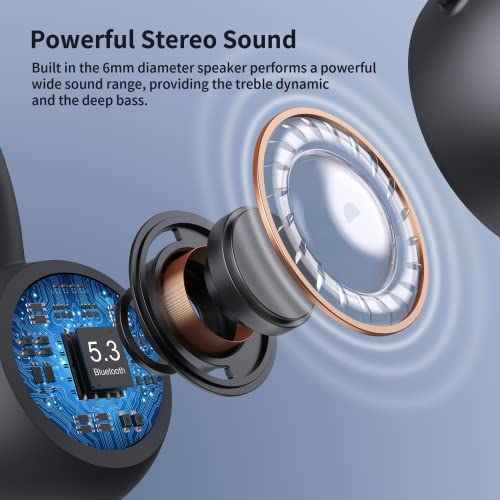 Wireless Earbuds Sports Wireless Headphones 4 Mic Clear Calls 60H Playtime Dual LED Power Display Wireless Charging case Flexible Earhooks Earphones IPX7 Waterproof Headsets for Running, Gym