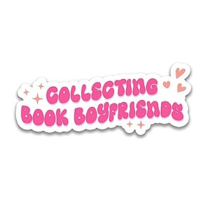 miraki collecting books boyfriends stickers, bookish stickers, book lover stickers, water assitant die-cut vinyl stickers decals for laptop phone kindle journal water bottles, stickers