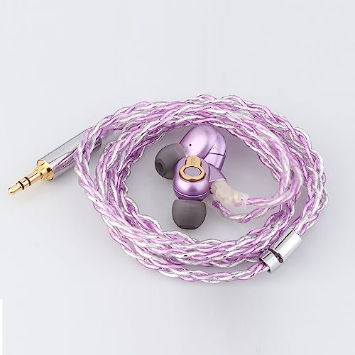 Linsoul BLON x Z Reviews JoJo 10mm Dynamic Driver in Ear Monitor HiFi IEM Earphone with Detachable Silver-Plated OFC Aluminum Cable, 2Pin Connector for Audiophile Musician (BLON x Z Reviews JoJo)