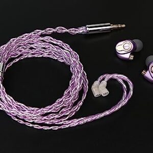 Linsoul BLON x Z Reviews JoJo 10mm Dynamic Driver in Ear Monitor HiFi IEM Earphone with Detachable Silver-Plated OFC Aluminum Cable, 2Pin Connector for Audiophile Musician (BLON x Z Reviews JoJo)