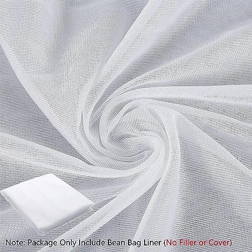 Jayen Bean Bag Liner Inner with Long Opening and Metal Zipper - Easy Replace and Clean (No Filling or Cover)