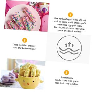 ULTECHNOVO 20Pcs Roll Packaging Box shipping box Nougat Cupcake Holders window Dirty bag Wedding Goodies bag bread box food cookie gift containers mini carton dessert container durian