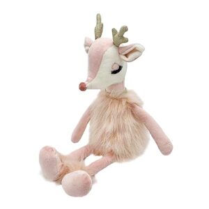 mon ami freija the pink reindeer stuffed animal doll – 17”, deer plush toy, use as toy or room décor, great gift for kids, boys, girls