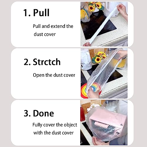 OSKOUR 30 Pieces Furniture Dust Covers with Elastic Band Dustproof Kitchen Appliance Covers for Oven Pressure Cooker Crock Pot Air Fryer Small Appliance Covers