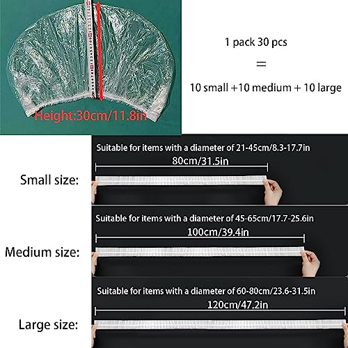 OSKOUR 30 Pieces Furniture Dust Covers with Elastic Band Dustproof Kitchen Appliance Covers for Oven Pressure Cooker Crock Pot Air Fryer Small Appliance Covers