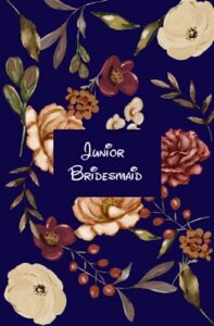 junior bridesmaid notes: junior bridesmaid notes wedding blank lined notebook for girls