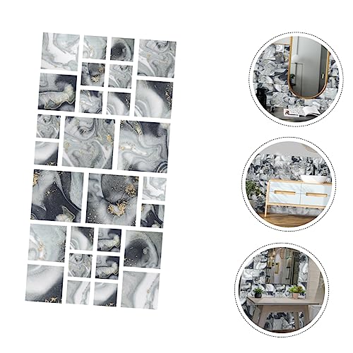 OSALADI 28pcs Wall Tile Stickers Decorations for Home Stickers Backsplash Trim Peel and Stick Flooring Piggy Bank for Wall Stickers & Murals Adhesive Tile Decals Tile Paste