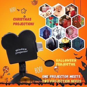 Halloween Projector, Halloween Window Projector, Outdoor Waterproof Halloween Projector Lights for Halloween Home Show Christmas Movies Party Decorations