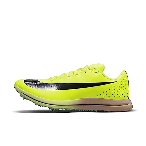 Nike Triple Jump Elite 2 Track & Field Jumping Spikes (M 10.5/W 12, Volt/Mint Foam/Vachetta Tan/Cave Purple)