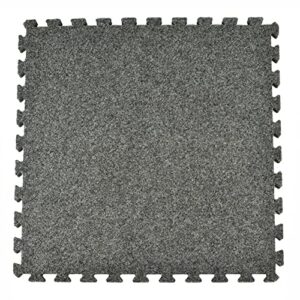 greatmats royal carpet tile 2ft x 2ft,15 pack (dark gray)