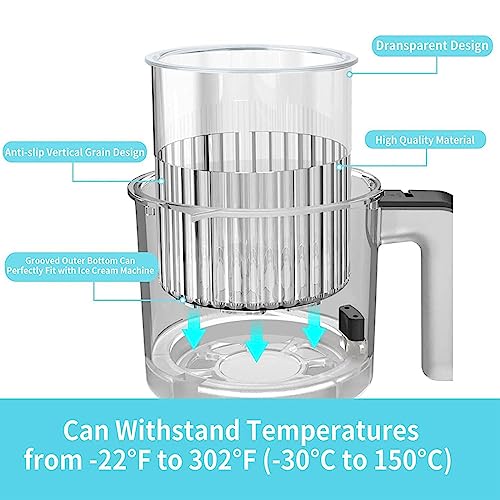 Creami Pints, for Ninja Creami Deluxe,24 OZ Ice Cream Pint Dishwasher Safe,Leak Proof Compatible with NC500,NC501 Series Ice Cream Makers