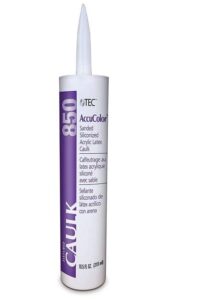 tec accucolor siliconized sanded tile caulk 850 (tec bright white #910 sanded tile caulk)