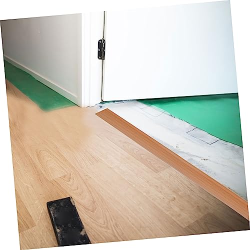 DOITOOL Tile Floor Rug Stays for Wood Floors Tile Trim Floor Transition Strip Self Adhesive Self-Adhesive Floor Transition Strip Tile to Carpet Threshold Strip Ceramic Tile Edge Trim PVC