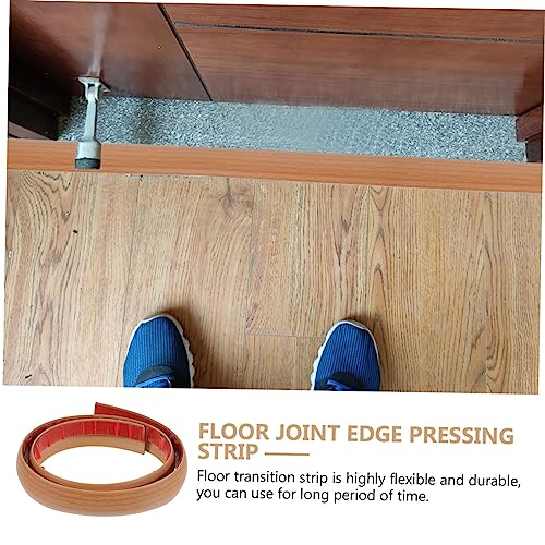 DOITOOL Tile Floor Rug Stays for Wood Floors Tile Trim Floor Transition Strip Self Adhesive Self-Adhesive Floor Transition Strip Tile to Carpet Threshold Strip Ceramic Tile Edge Trim PVC