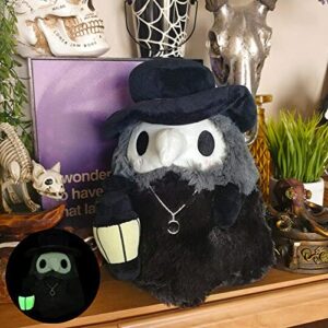 smgoyezd Plague Plush Toy - Luminous Stuffed Doll Toy Soft Plushie Figure Gift (Black)