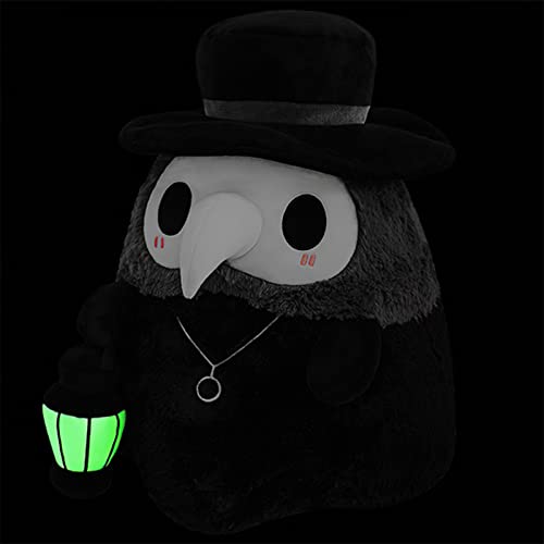 smgoyezd Plague Plush Toy - Luminous Stuffed Doll Toy Soft Plushie Figure Gift (Black)