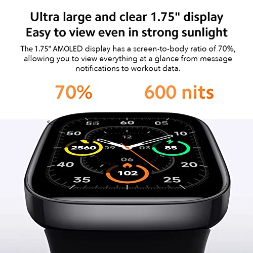 Xiaomi Redmi Watch 3 Smart Watch with Alexa Built-In for Men Women, GPS Fitness Tracker with 120+ Sport Modes, Blood Oxygen Heart Rate Sleep Monitor,Bluetooth Phone Call Watch for iPhone Android,Black