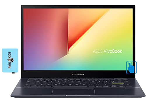 ASUS VivoBook Flip 14 Thin & Light 2-in-1 Laptop 14.0" FHD IPS Touch Display (AMD Ryzen 5 5500U 6-Core, 8GB RAM, 512GB SSD, AMD Radeon, Backlit KB, Fingerprint, Active Pen, Win10H) w/Hub