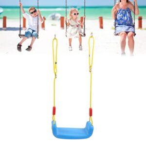 Mrisata Plastic Swing Seat Plastic Baby Swing Seat Play Set Attachments Plastic Swing Seat Replacement with Rope Kids Tree Set for Outdoor Indoor Playground Camping