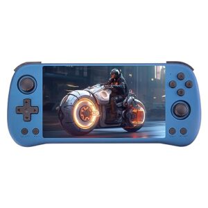 henaa powkiddy x55 handheld game console, 5.5-inch large screen retro handheld built-in 30000 games