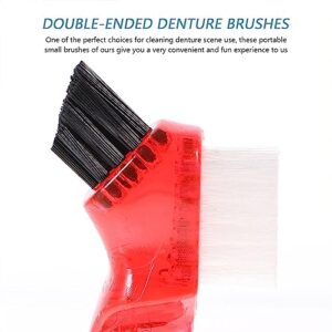 COHEALI Denture Toothbrushes Denture Brush 3Pcs Household Double-Side Cleaning Brushes Personal Denture Brushes Oral Care Tooth Clean Brushes False Teeth Brush