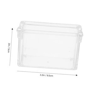 Mikinona Tea Bag Storage Box Coffee Station Holder Kitchen Pantry Organizer Seasoning Bag Box Clear Organizer Box Clear Organizer Bags Teabag Organizer Box Acrylic Coffee Box Tea Bag Holder