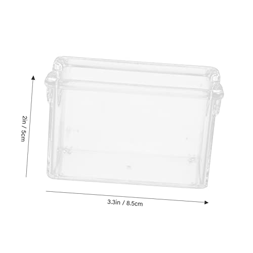 Mikinona Tea Bag Storage Box Coffee Station Holder Kitchen Pantry Organizer Seasoning Bag Box Clear Organizer Box Clear Organizer Bags Teabag Organizer Box Acrylic Coffee Box Tea Bag Holder