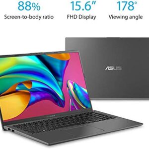 ASUS 2023 F512JA VivoBook Thin and Light Laptop 15.6” FHD Intel 10th Gen Dual-Core i3-1005G1 20GB DDR4 RAM 1TB PCIe SSD HDMI WiFi AC BT USB-C Backlit Fingerprint Windows 11 Pro w/RE USB Drive