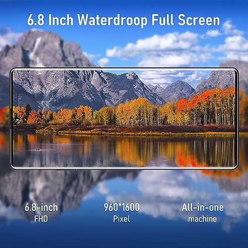 VIQEE C21 Mobile Phones, 6.8" FHD+ Punch Hole Screen,5G/2.4 Global Bands Dual Sim Unlocked Phones 6GB+256GB ROM/TF 128GB, Octa Core Processor Smartphone 24MP+64+12+12MP,WiFi NFC