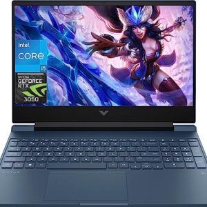 HP Victus Gaming Laptop 2023 Newest, 15.6" FHD 144Hz Display, Intel Core i5-13420H Processor, NVIDIA GeForce RTX 3050 Graphics, 16GB RAM, 1TB SSD, WiFi 6, Bluetooth, Windows 11 Home, Blue