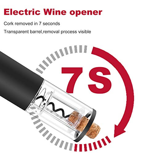 Electric Wine Opener, Wine Bottle Openers, Automatic corkscrew wine opener with Foil Cutter, Cool home kitchen gadgets, wine accessories for wine lovers, house warming gifts new home, Party Bar