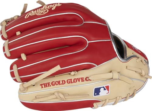 Rawlings | HEART OF THE HIDE R2G Baseball Glove | Right Hand Throw | 11.5" - Pro I-Web | Camel/Scarlet