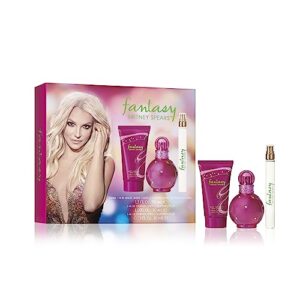 britney spears fantasy women's fragrance 3 piece gift set, eau de parfum, 1.0 fl. oz