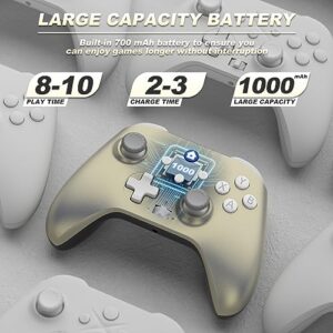 Dinosoo Special Edition Wireless Controller for Xbox Series X/S/Xbox One/Xbox One S/One X, and Android PC, Built-in Dual Vibration TURBO Function 3.5mm Headphone Jack Macro Function（Lunar Shift）