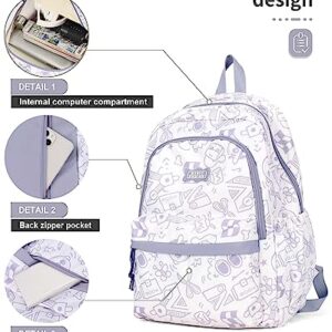 kibachev Backpack for Women Cute Backpack College Backpack With Laptop Compartment Aesthetic Backpack Kawaii Backpack