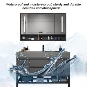 Small Bathroom Vanity,Bathroom Vanity with Sink Vanity Cabinet,Modern Undermount Small Single Bathroom Cabinet Set,Small Bathroom Vanity Wall Mounted,with Ceramic Sink ( Color : Wall cabinet , Size :