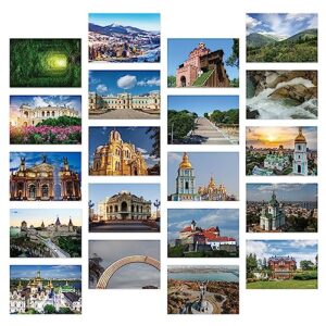 dear mapper ukraine vintage landscape postcards pack 20pc/set postcards from around the world greeting cards for business world travel postcard for mailing decor gift