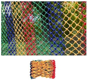 indoor outdoor decor rope net colorful climbing cargo net rock climb netting playground kids rope mesh outdoor swingset heavy duty wall safety nets for swing set，indoor & outdoor decor rope net ( size