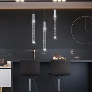 Modern Mini Pendant Lights Dining Room Chandelier 3 Lights Set Pendant Lighting for Kitchen Island Light Fixture Small Chandelier Pendants Bedroom Light Chrome