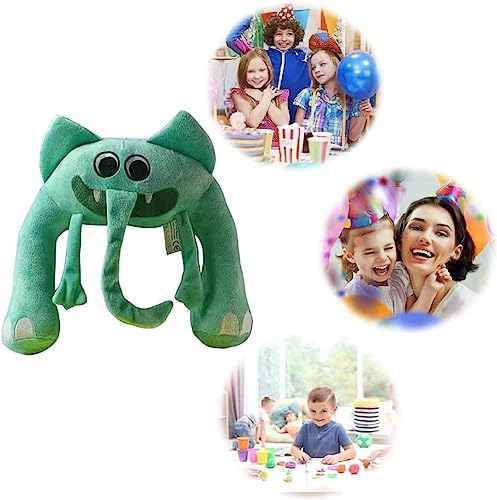 Wsngic Garten of Banban 3 Plush 10.5" The Green Elephant Monster Horror Stuffed Figure Toys Stuffed Animal Lennys Plush Doll Halloween Christmas Birthday Gift for Kids and Fan