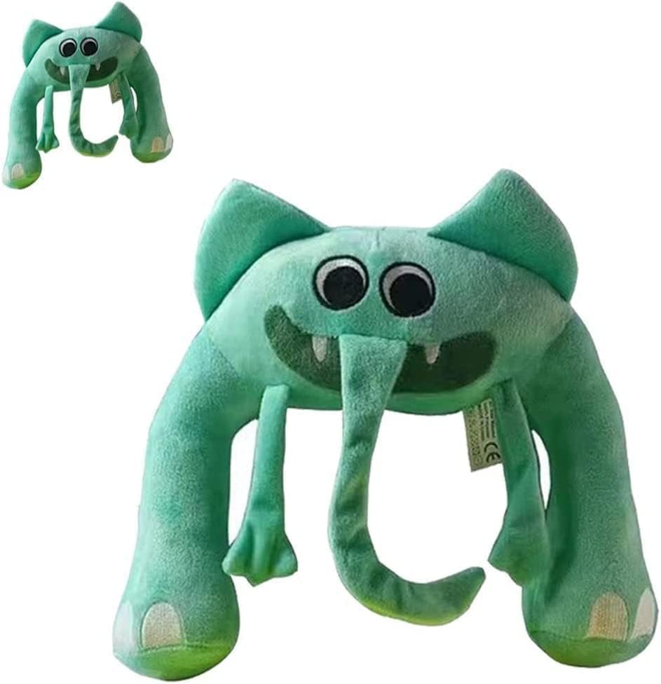 Wsngic Garten of Banban 3 Plush 10.5" The Green Elephant Monster Horror Stuffed Figure Toys Stuffed Animal Lennys Plush Doll Halloween Christmas Birthday Gift for Kids and Fan