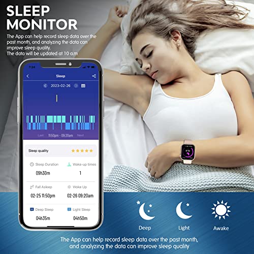 Smart Watch for Men Women,Blood Glucose Smartwatch with Blood Pressure Heart Rate Monitor 1.88" Touch Screen Bluetooth Watch (Make/Answer Call),IP67 Waterproof Smart Watch for Android iOS Phones Gold