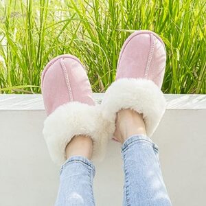 Plush House Slippers for Women Men, Fluffy Soft Warm Home Slippers, Winter House Shoes Indoor and Outdoor, Cloud slippers slides for Women Men