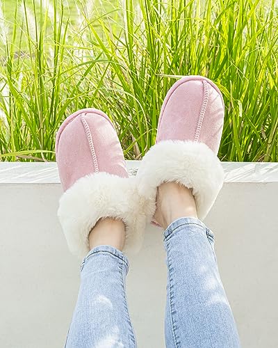 Plush House Slippers for Women Men, Fluffy Soft Warm Home Slippers, Winter House Shoes Indoor and Outdoor, Cloud slippers slides for Women Men