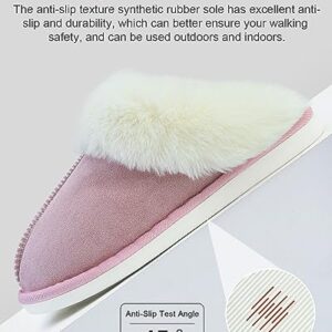 Plush House Slippers for Women Men, Fluffy Soft Warm Home Slippers, Winter House Shoes Indoor and Outdoor, Cloud slippers slides for Women Men