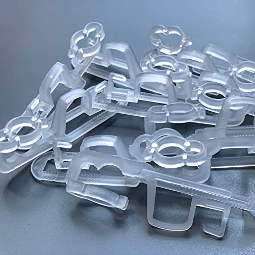 Christmas Light Clips, 150 PCS Omni All-in-One Outdoor Gutter Clips Compatible with C9, C7, C6 Light Strings, Gutter Hooks for Roof, Gutters or Shingles