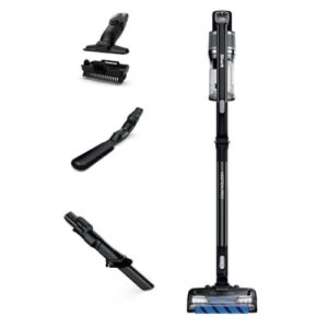 shark iz682h vertex pro cordless stick vacuum with iq display, duoclean powerfins & multiflex, extra battery, crevice tool, pet multi-tool & anti-allergen dusting brush, 120min runtime, black